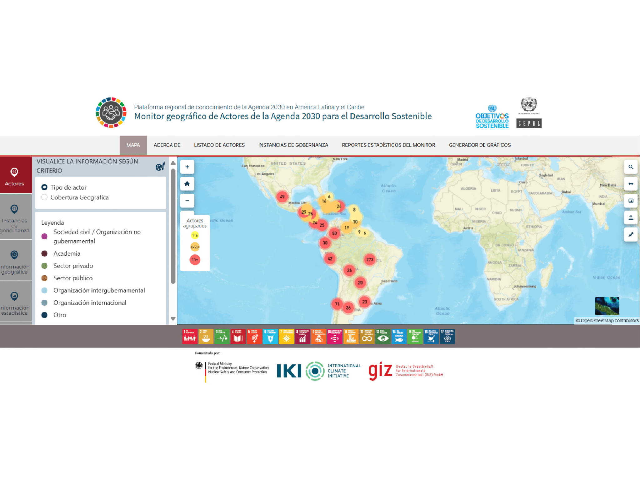 Monitor geográfico de Actores de la Agenda 2030 para el Desarrollo ...